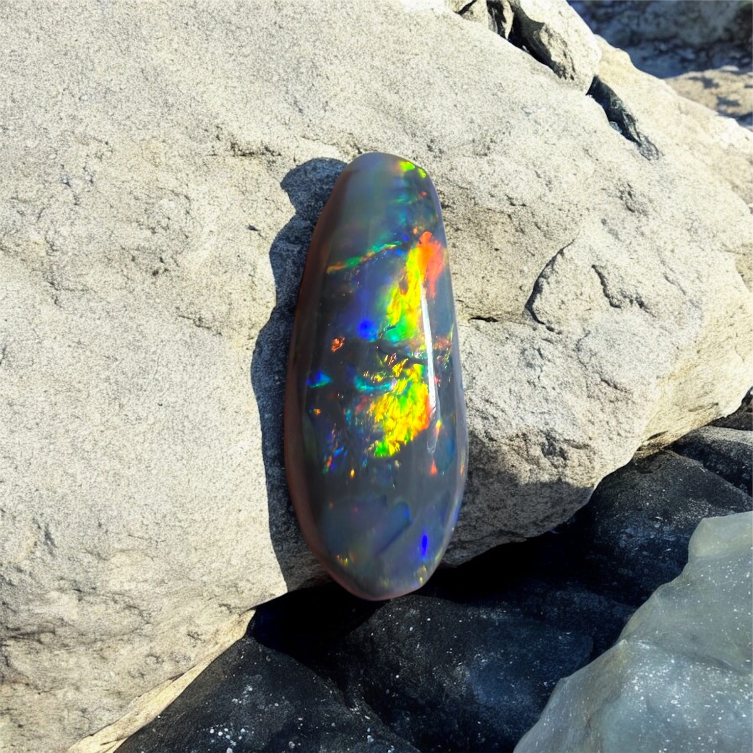 1.29 Ct Australian Natural Solid Black Opal - Opals To You